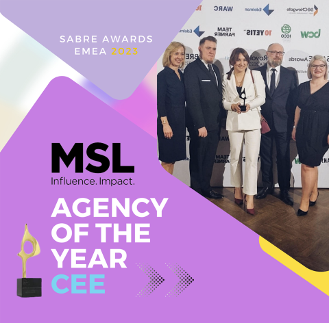 MSL Named CEE Agency of the Year at the 2023 EMEA SABRE Awards | MSL